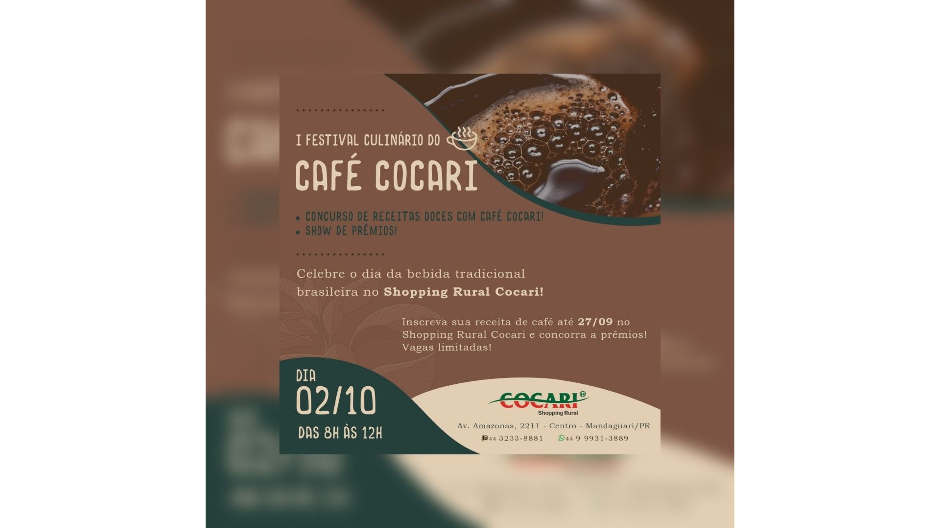 Festival Culinário do Café Cocari!