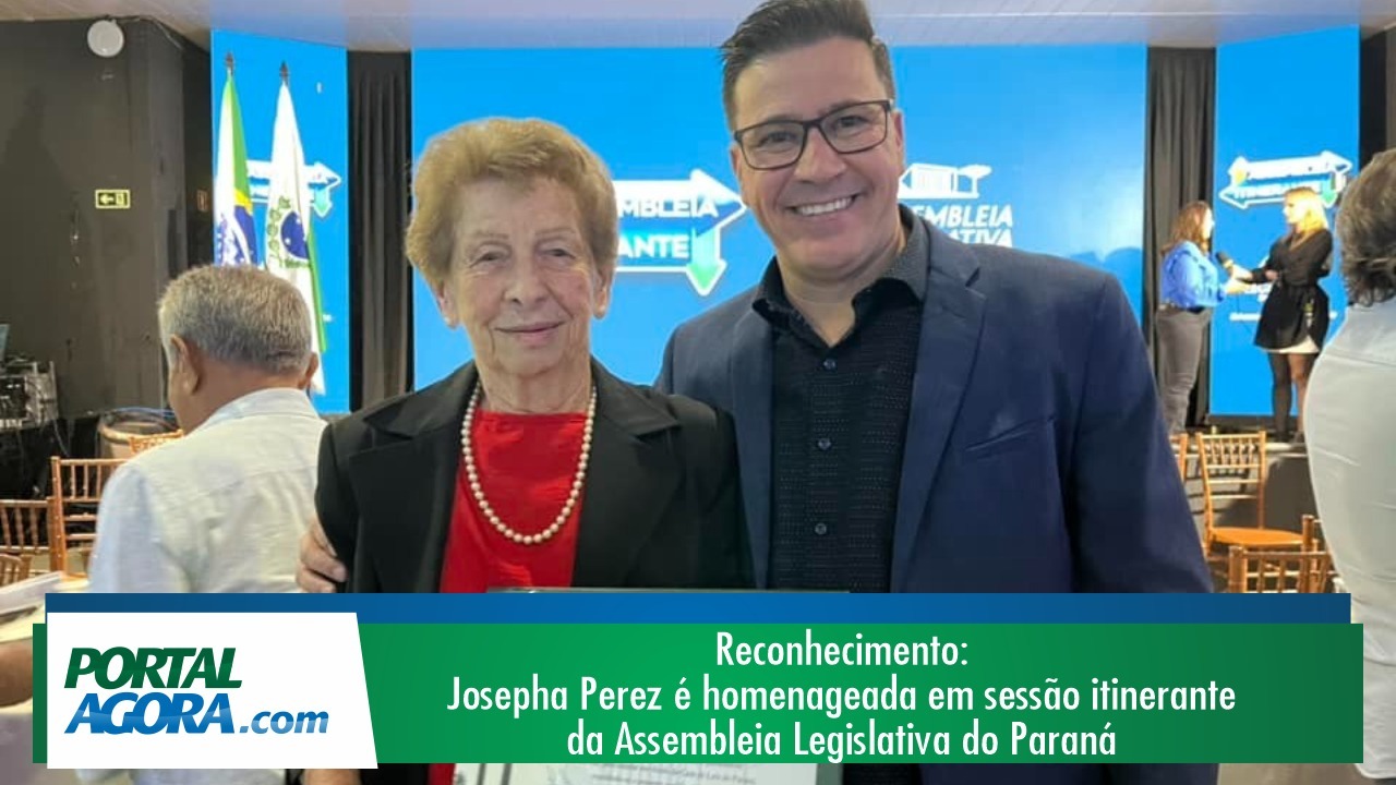 Josepha Perez recebe homenagem da Assembleia Legislativa do Paraná