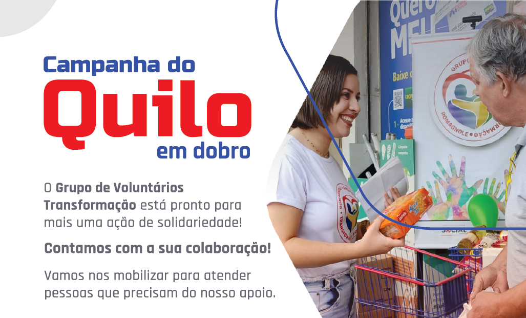 Voluntários realizam neste sábado mais uma Campanha do Quilo
